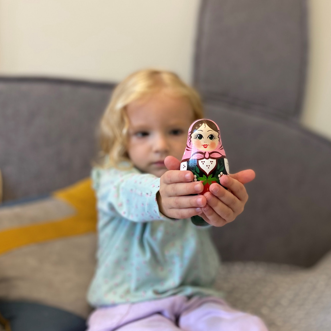 Nesting Dolls Rainbow Wooden For Kids - Russian Matryoshkas Creative ...