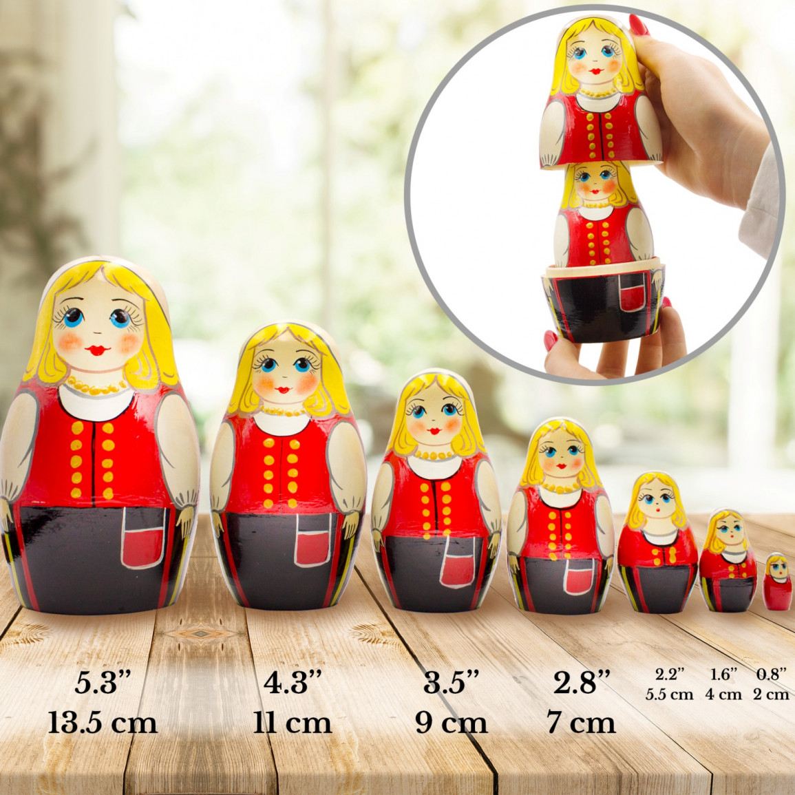 Russian Matryoshka in Finnish National Costume (Set of 7 pcs) Buy ...