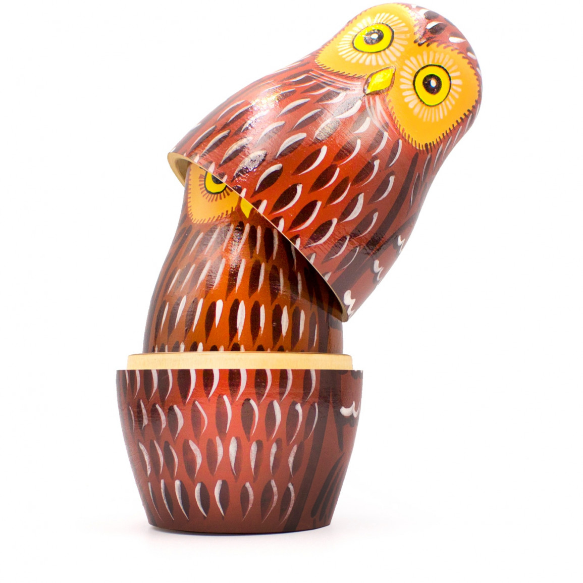 Owl Nesting Dolls Handmade Set of 7 – Hand-Painted Wooden Figurines by ...