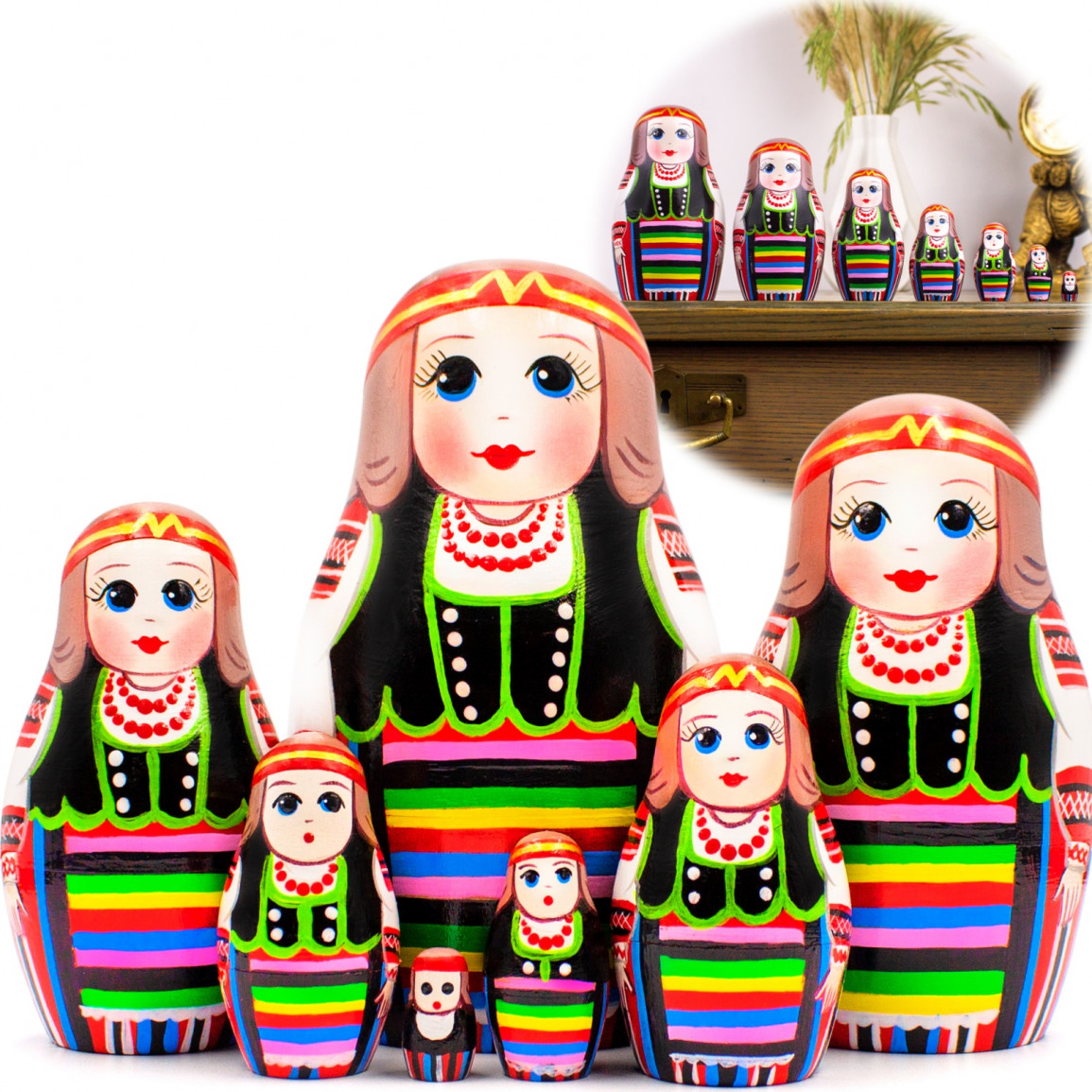 Collectible Series «Folk Costumes of Belarus»: Matryoshka «Domachevo ...